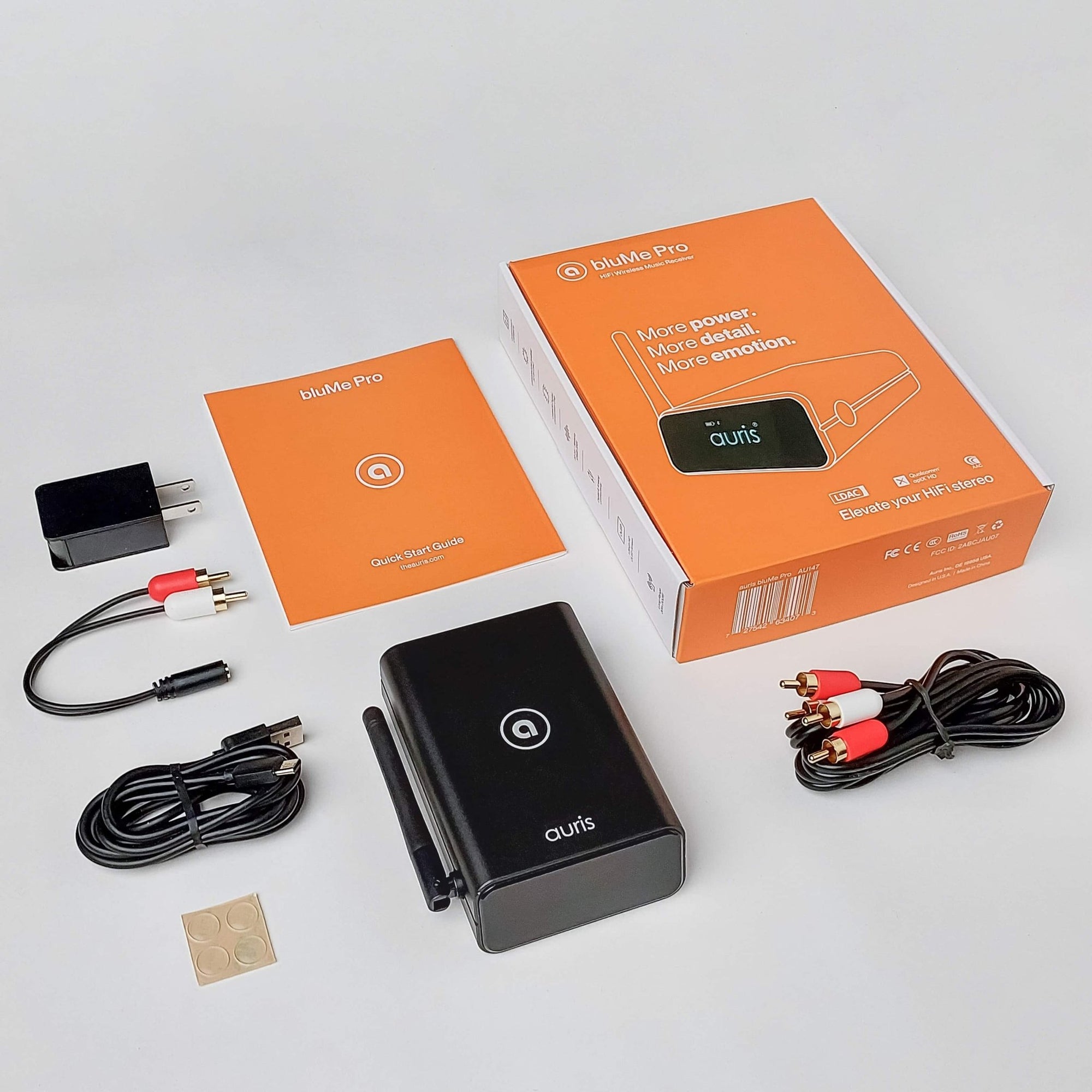 bluMe Pro Bluetooth Receiver with LDAC, Audiophile DAC & OLED display ...